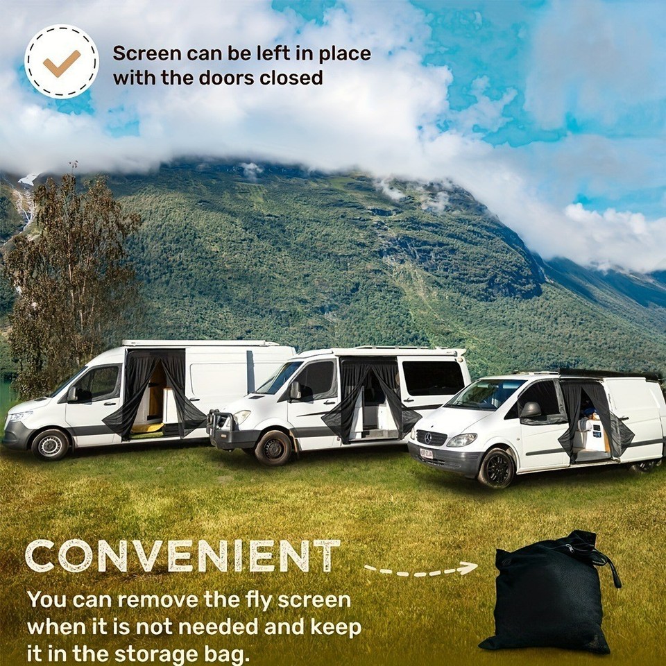Insect Screen Mosquito/Fly Screens Net For Ford Transit MK8 High Roof ...
