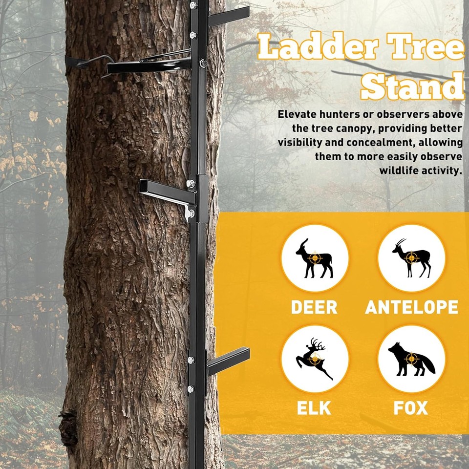 20 Ft Climbing Sticks for Hunting, Treestand Climbing Sticks Ladder for ...