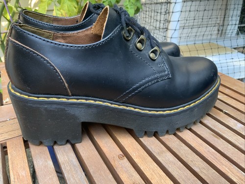 Doc Martin Air Wair Leona Lo EU 38 Womens 7 Black Shoes | eBay