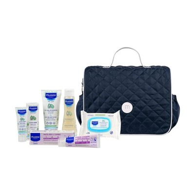 MUSTELA Bag - changing mat+cleanser+shampoo+face cream+changing paste ...