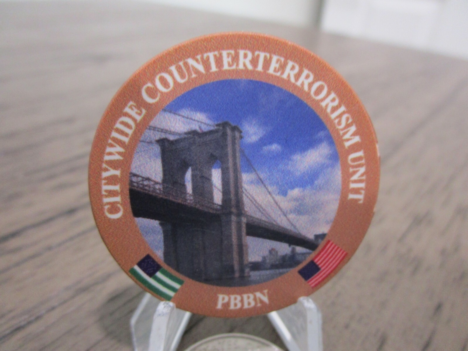 NYPD Citywide Counterterrorism Unit PBBN Ceramic Challenge Coin #647H ...