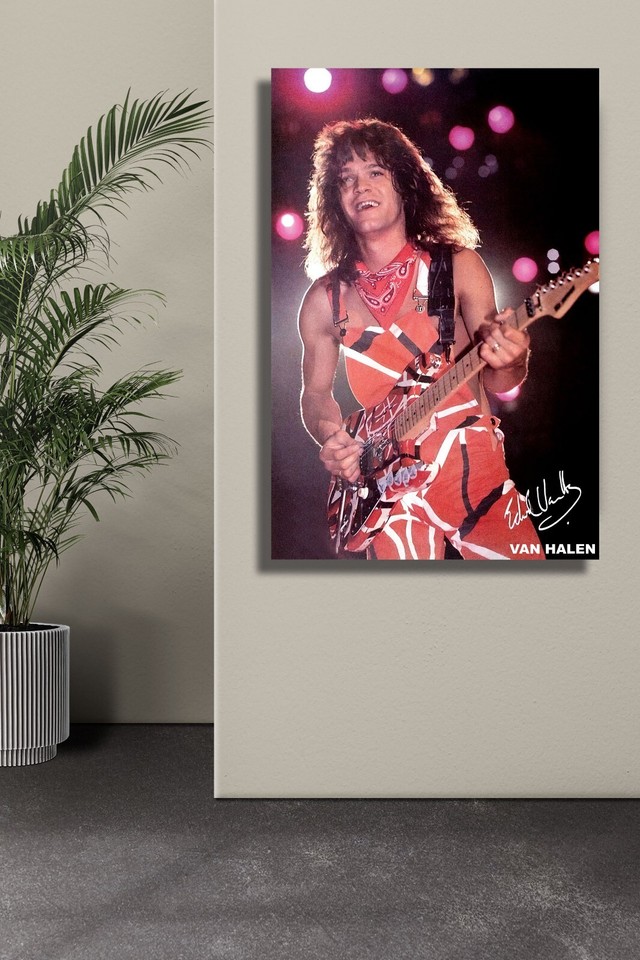 Eddie Van Halen Poster 24x36 Inch Photo Rare Print Wall Art Print ...