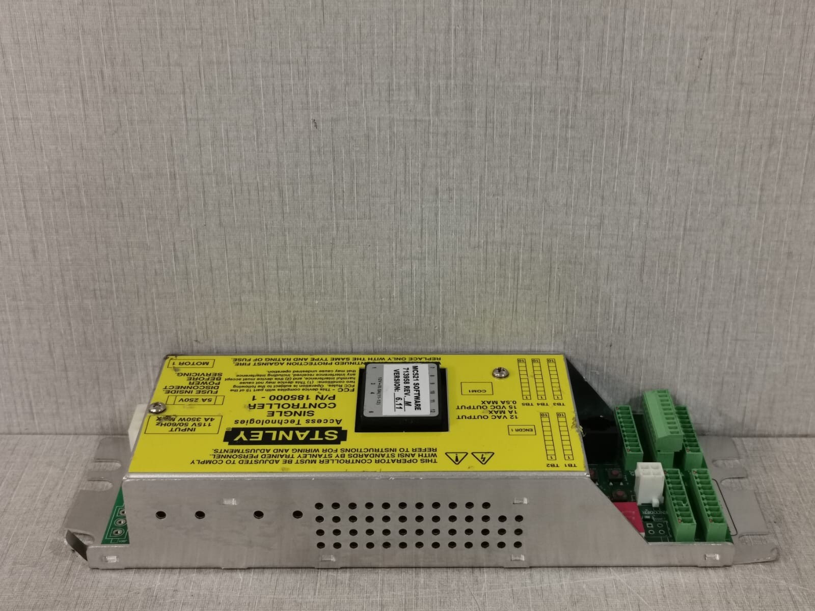 STANLEY 185000-1 MC521 REV.M/V.6.11 SINGLE CONTROLLER | eBay