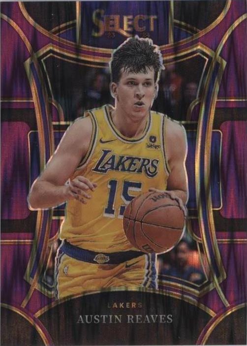 2023-24 Panini Select - Mezzanine Level Austin Reaves #349 Purple Flash ...