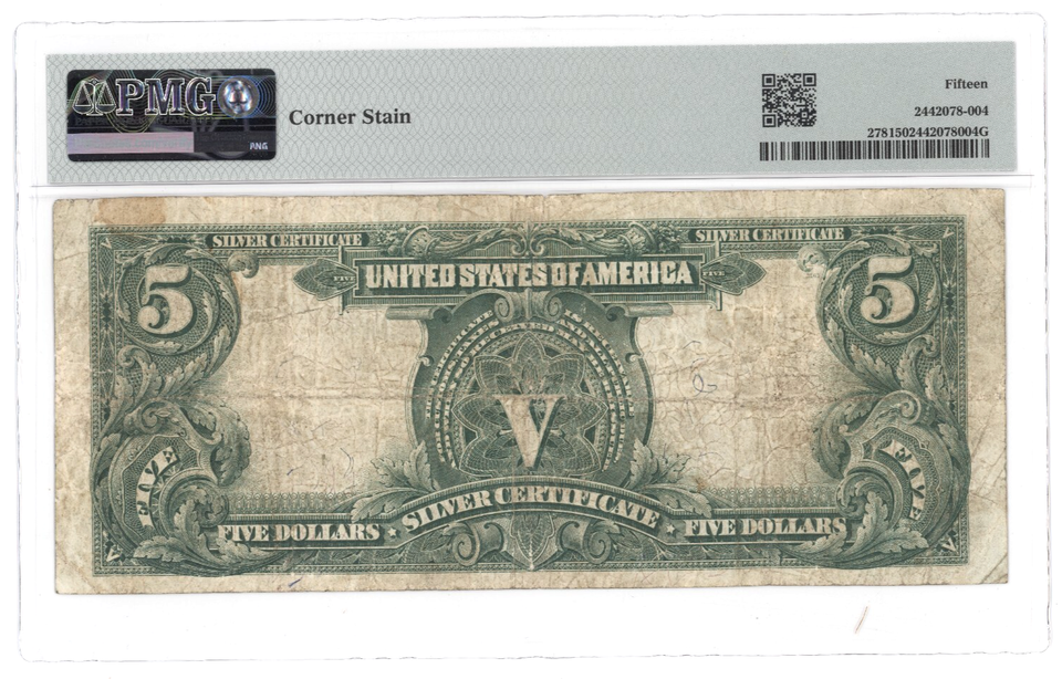 Fr # 278 1899 $5 Silver Certificate "Indian Chief Note" PMG Choice Fine ...