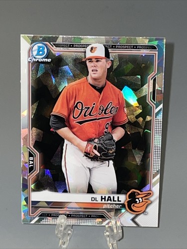 DL HALL ATOMIC REFRACTOR 2021 BOWMAN BASEBALL CHROME PROSPECT PARALLEL ...