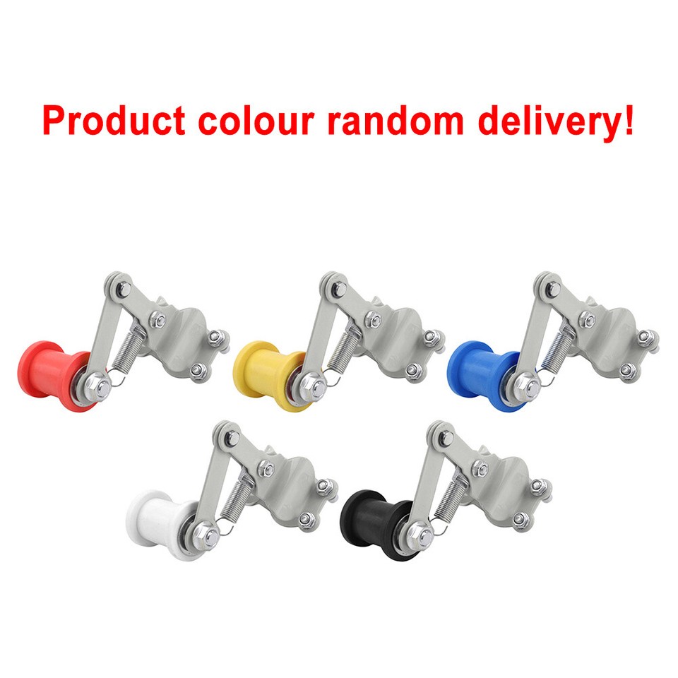 Bolt On Chain Tensioner &Roller Adjuster Blue+White Fit Motorcycle ATV ...