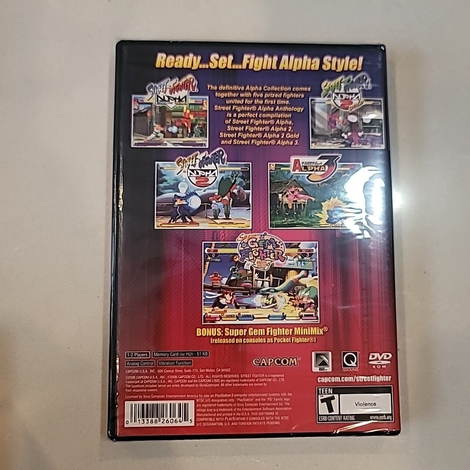 Street Fighter Alpha Anthology PS2 (Brand New Factory Sealed US Version ...
