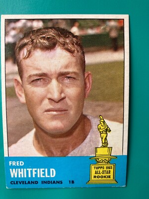 1963 topps baseball #211 Fred Whitfield Cleveland Indians EX/MT+ | eBay