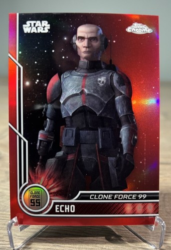 2023 Topps Chrome Star Wars Clone Force 99 Echo Red Refractor 2/5 SSP 🔥🔥 READ | eBay