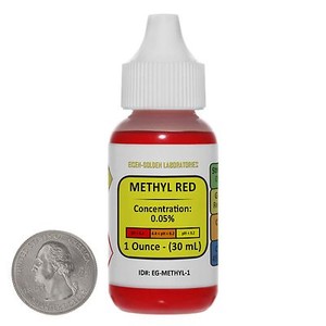 Methyl Red Indicator [0.05% Solution] Reagent Grade 1 Oz in a Dropper ...