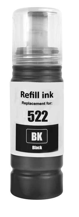 3PK Black 522 Ink Bottle Compatible WITH Epson T522 Fits ET2720 ET4800 ...