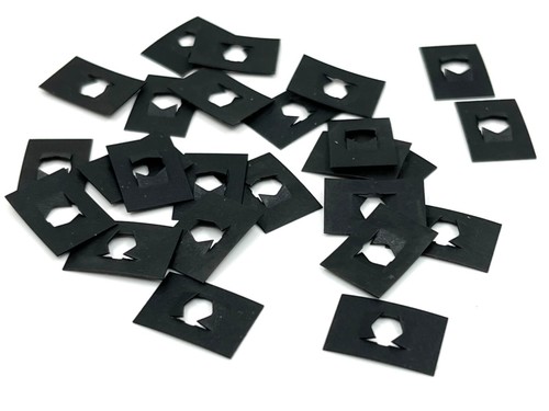 25 pcs fits Pontiac Chevy flat push on smooth 5/32" stud emblem script ...