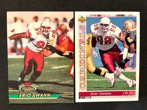 NFL - Eric Swann 1993 Topps Stadium Club & '93 Upper Deck Football ...