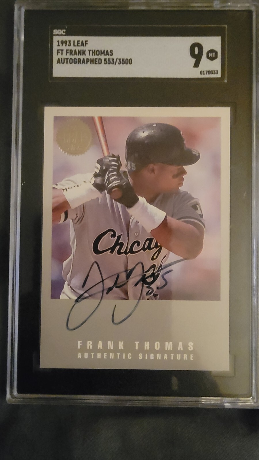 1993 Leaf - Autographed #FT Frank Thomas /3500 (AU) for sale online | eBay