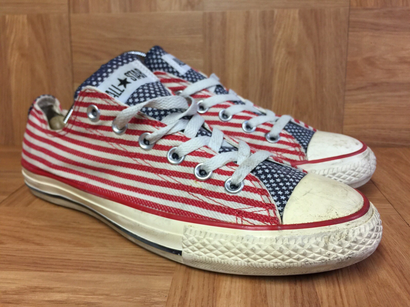 RARE🔥 Converse Chuck Taylor American USA Flag Stars Bars Red White Blue ...