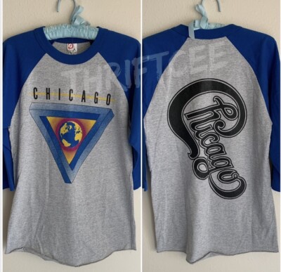 S Men Chicago Band Vintage Inspired Raglan T-shirt Small 60s 70s ...