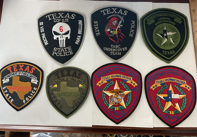 Texas Department Of Public Safety Highway Patrol patch set 7 pieces all ...