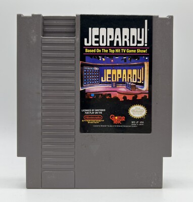 Nintendo NES JEOPARDY! Tested Working Authentic 1987 GameTek Game ...
