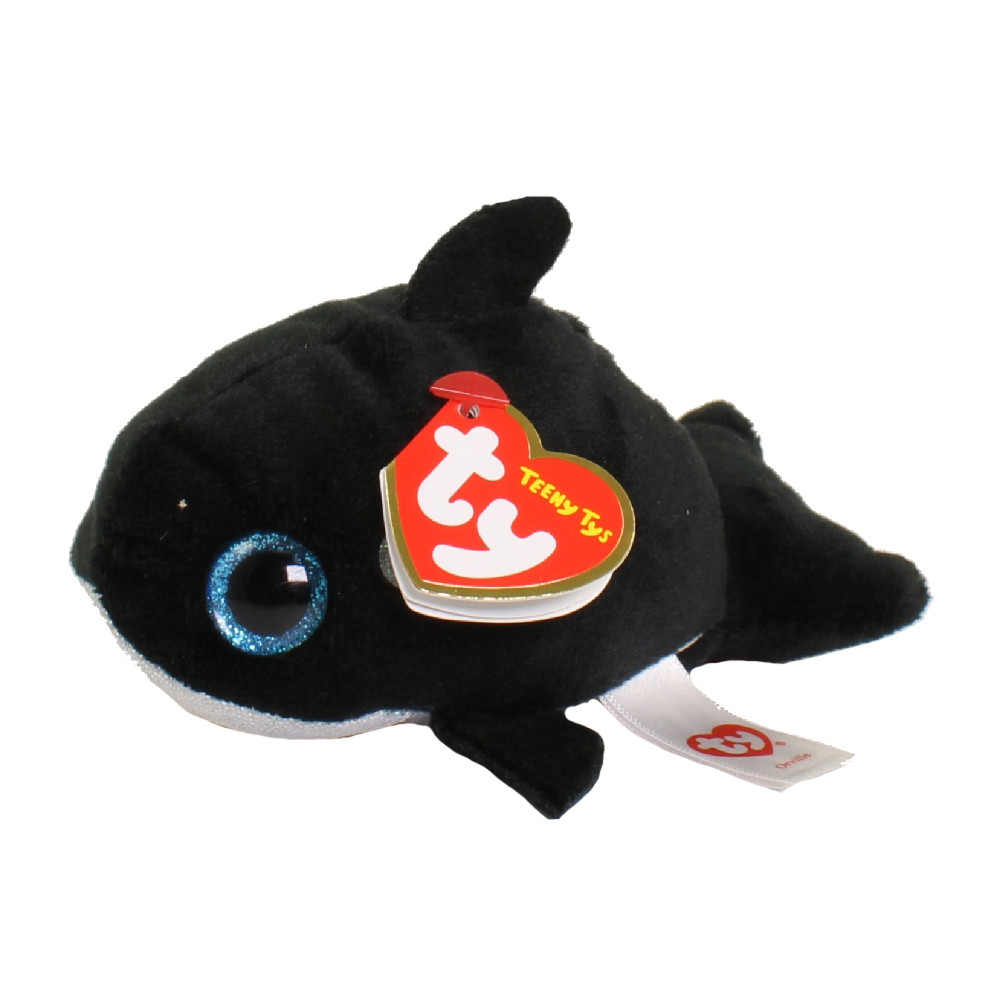 TY Beanie Boos Teeny Tys 4" ORVILLE Orca Killer Whale Stackable Plush ...