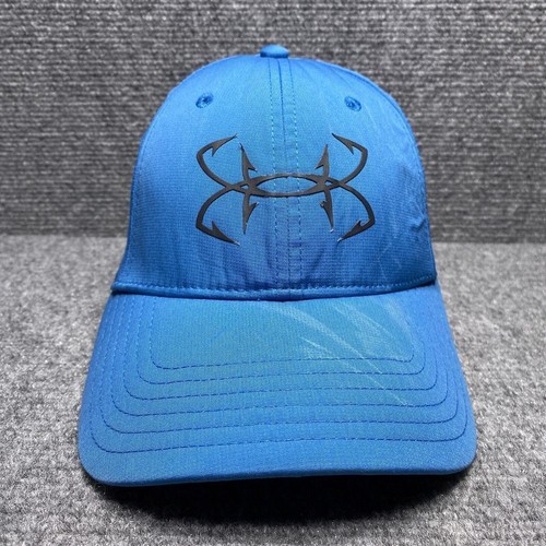 Under Armour Hat Cap Stretch Fitted Medium Large Mens Blue Fishing | eBay
