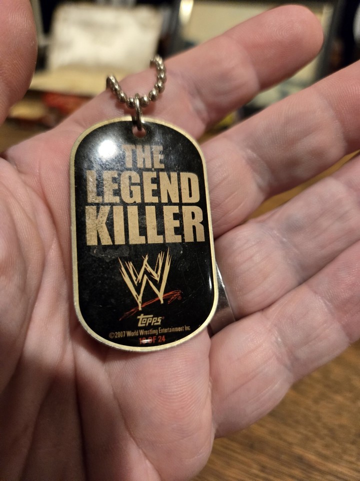Official WWE Topps Dog Tag Necklace 2007 -Randy Orton The Legend Killer ...