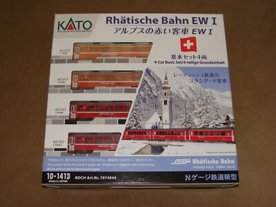 USA Seller - New! KATO 10-1413 N gauge Rhätische Bahn (RhB) EW-I four ...