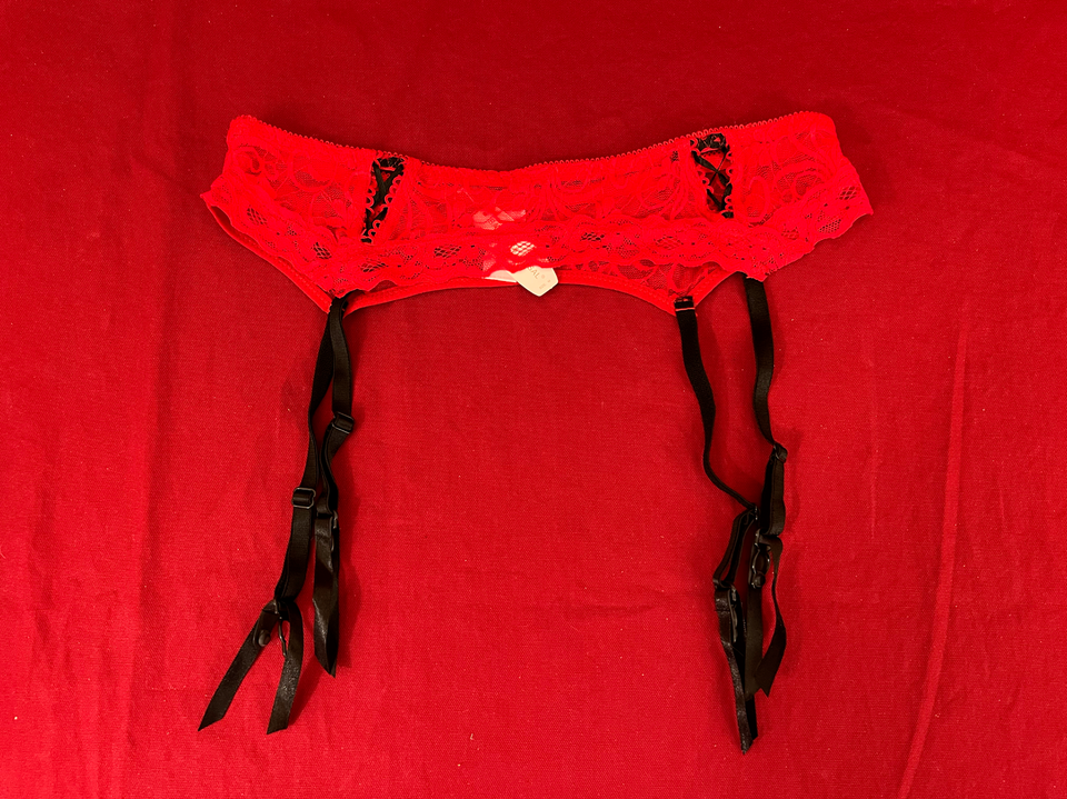 BASIC UNIVERSAL GARTER BELT, Size S M L or XL, 4 Colors Pink, Red ...