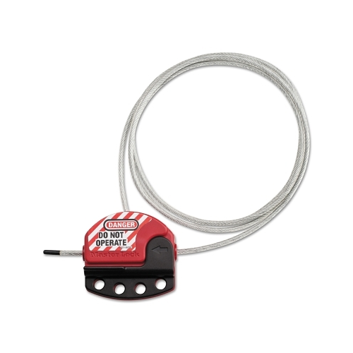 Master Lock Cable Lockout Device With Steel Core Cable, Adjustable, 6 ...