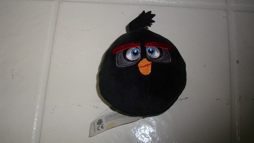 Burger King BK 2021 Angry Birds Black Bomb Bird Kids Meal Toy Plush 4 ...