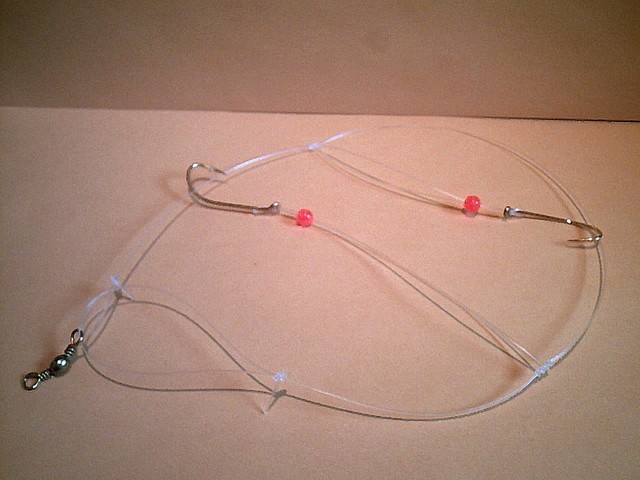 3 Jumbo Sea Bass & Porgy Rigs - Hi/Lo - Sz. #1/0 Hk's - Heavy Duty ...