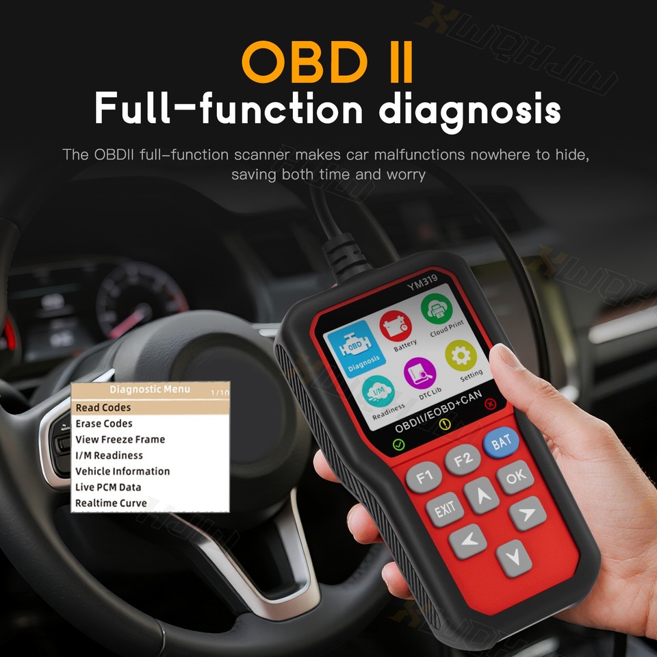 Fit for HONDA SUZUKI Motorcycle Scanner OBD2 Diagnostic Scan Tool Code ...