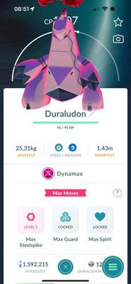 Dynamax Duraludon (Non shiny) | Tr-de 20K Stardust | eBay