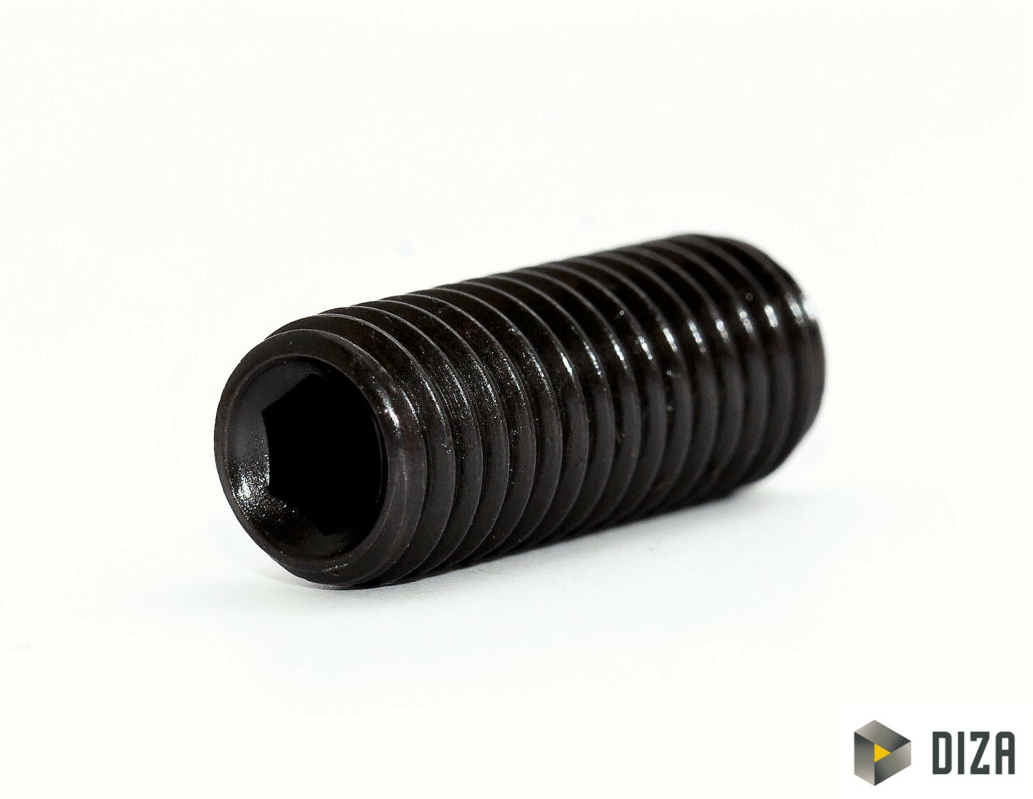 Gewindestifte mit Kuppe DIN 913 M2 - M20 Schwarz Madenschrauben ISO ...