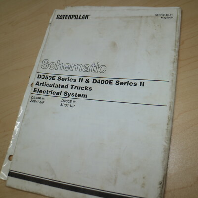 CATERPILLAR D350E D400E Dump TRUCK Electrical Schematic Manual QUARRY ...