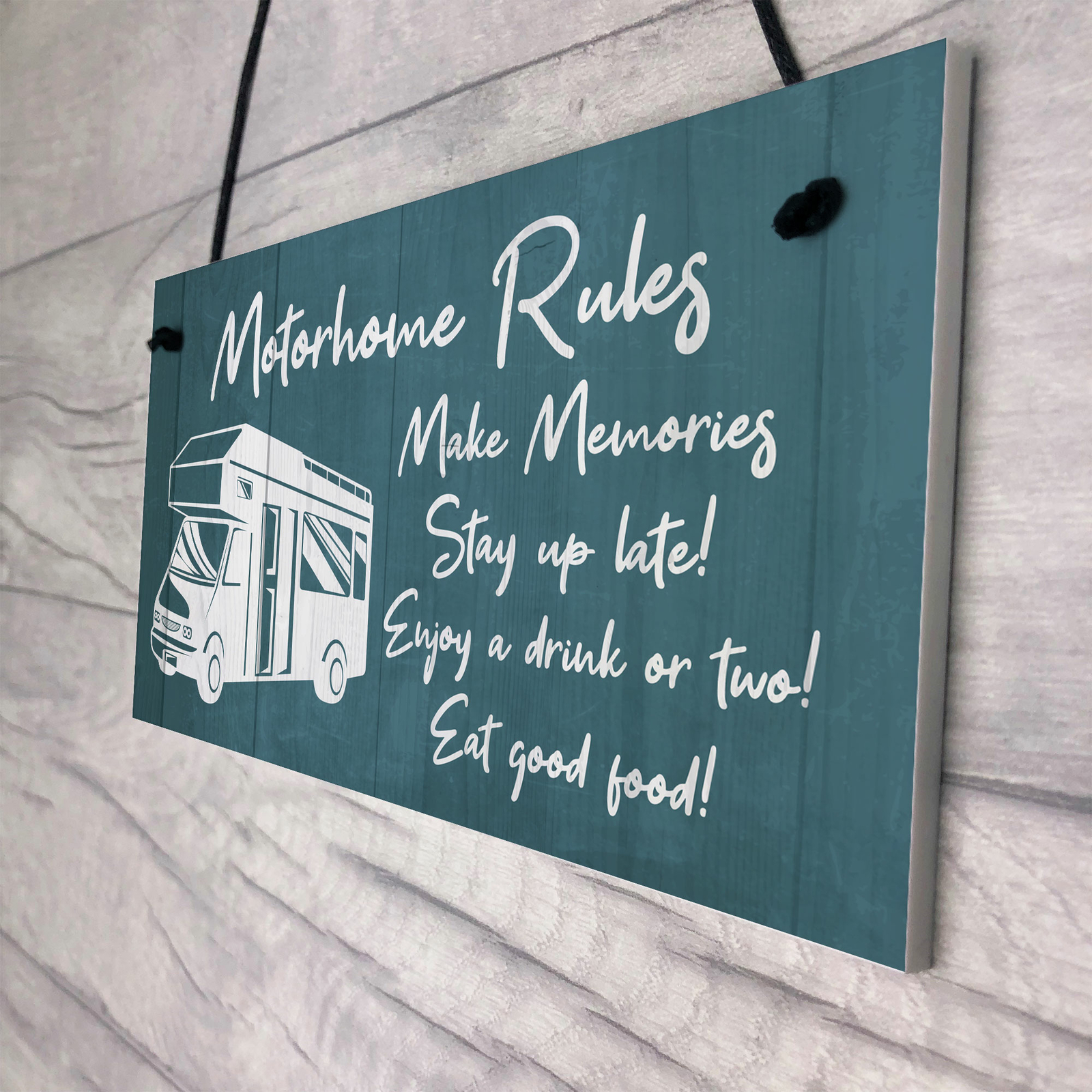 Novelty Motorhome Sign Hanging Door Plaque Caravan Sign Family ...