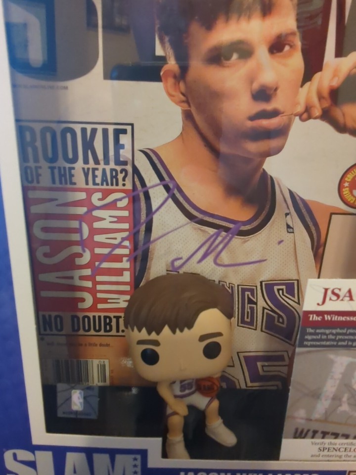 Jason Williams Signed COVER SLAM Funko Pop JSA Sacramento Kings ...