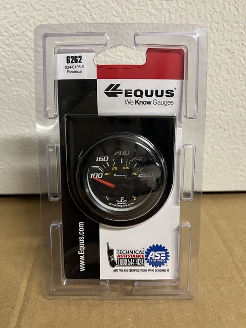 Equus 6262 6000 Series Water Temp Gauge for sale online | eBay