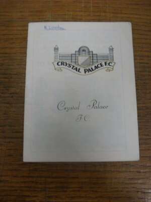 27/03/1967 Crystal Palace v Ipswich Town (creased, writing on front ...