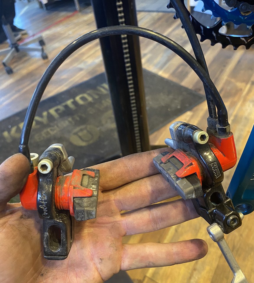 1995 Magura Hydraulic Cantilever Brakes Red Rare Complete | eBay