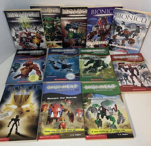 Lot of 12 Lego Bionicle Chapter Books Adventures, Chronicles, And ...