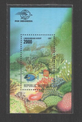 Indonesia 1997 Flora Fauna Marine Life Fish Orchids MS MNH | eBay