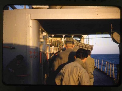 1954 USS Breckenridge AP-176 - US Navy Chow Line - Vintage Red Border ...