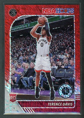 2019-20 TERENCE DAVIS 88/88 PANINI HOOPS PREMIUM STOCK RED FLASH ROOKIE ...