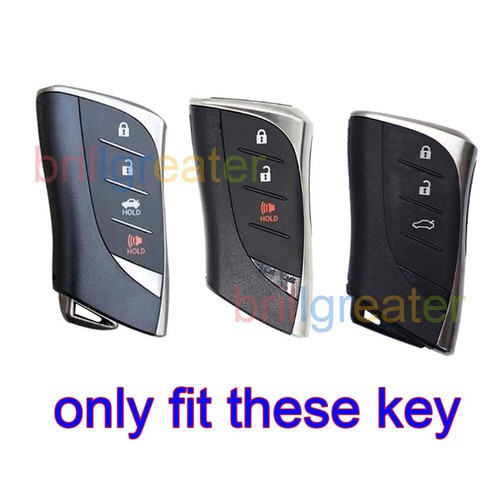 Leather Car Remote Key Fob Case Cover 4 Button for Lexus GX LX RX 2018 ...