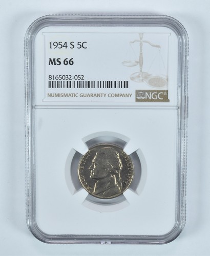 1954-S Jefferson Nickel MS66 NGC Brown Label *5867 | eBay