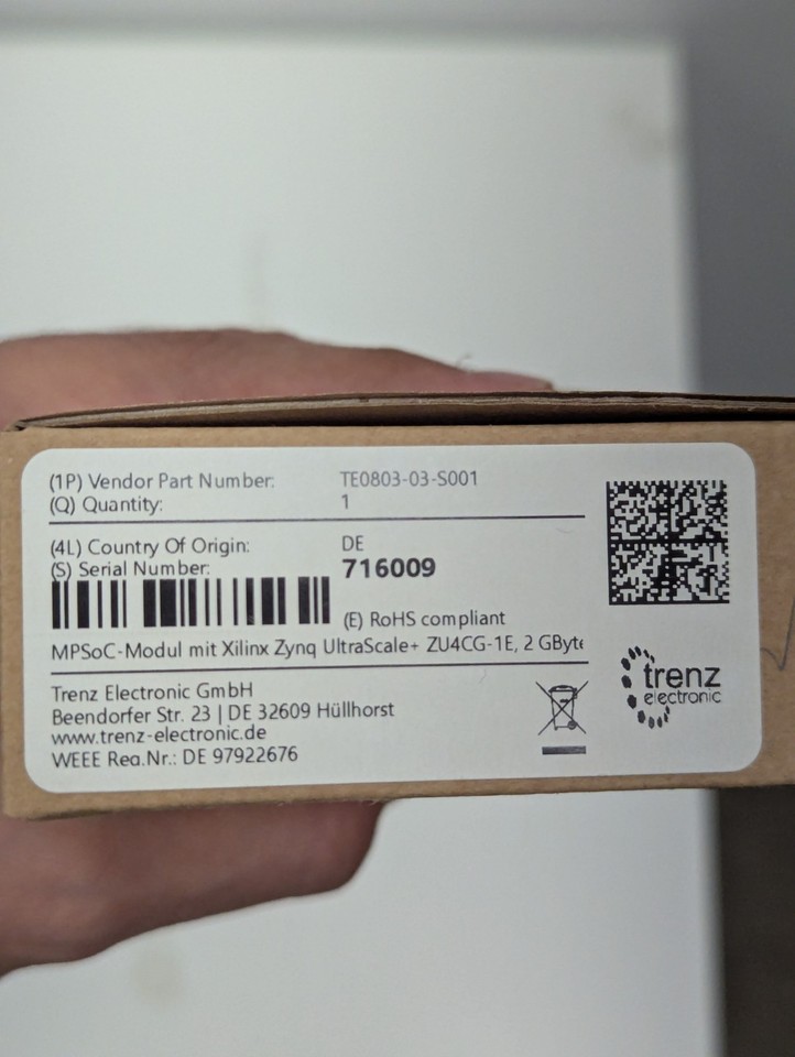 Trenz MPSoC Module with AMD Zynq UltraScale+ ZU4CG-1E, 2 GByte DDR4 | eBay