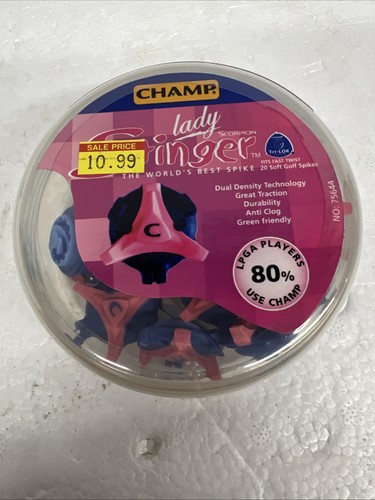 NEW 20 Pack Champ Lady Scorpion Stinger QLok Golf Shoe Soft Spikes w ...