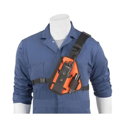 RCH-101ORU (Orange) Radio Chest Harness Shoulder Radio Holster Chest ...