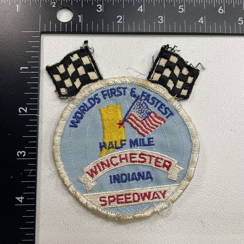Vtg WORLDS 1ST & FASTEST HALF MILE WINCHESTER SPEEDWAY INDIANA Racing ...